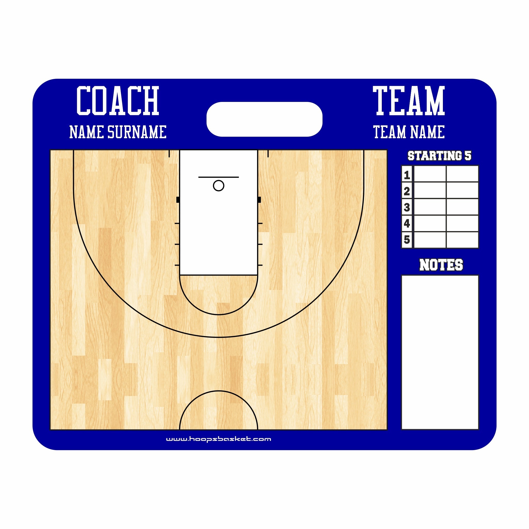 MEN'S NCAA Amerikan Tipi Basketbol Taktik Tahtası - 40x32cm (Kişiye Öz