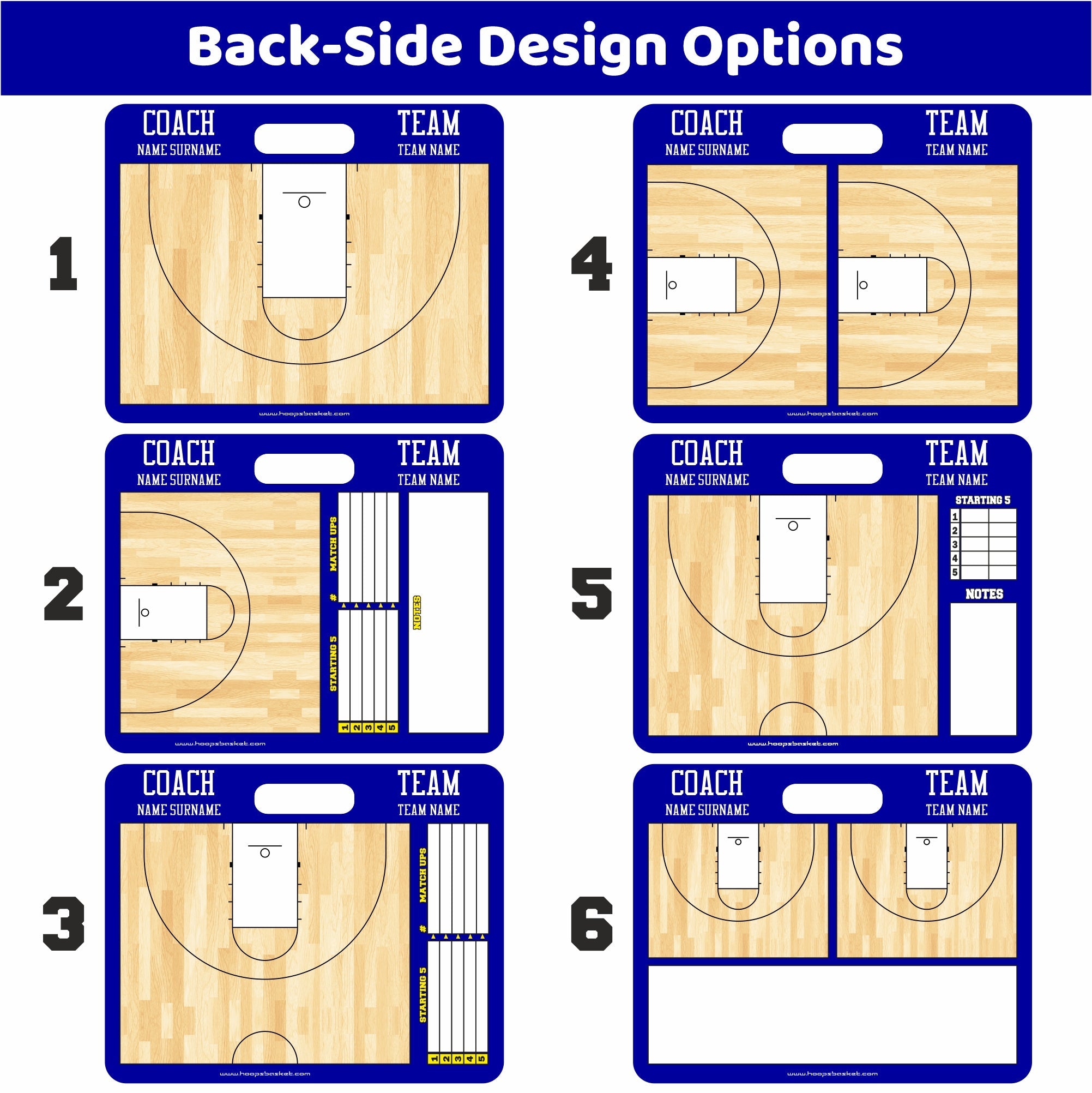 MEN'S NCAA Amerikan Tipi Basketbol Taktik Tahtası - 40x32cm (Kişiye Öz